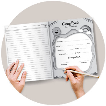 Buy Target Publications My Fun Project Book - 1 Side Coloured & 1 Side ...