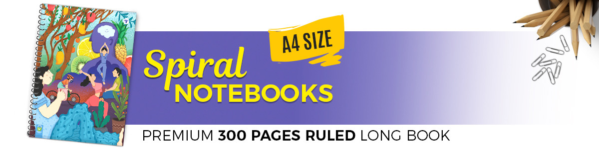 Buy Target Publications Single Line A4 Long Ruled Notebook - Spiral ...