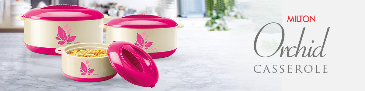 Buy Milton New Orchid Jr. Casserole For Roti/Chapati Gift Set - Blue ...