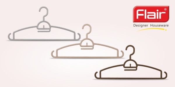 Buy Flair Plastics Hangwell Hangers - Lightweight, Durable, Easy To Use ...
