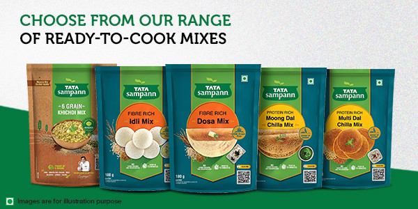 Buy Tata Sampann Fibre Rich Idli Mix - Ready to Cook Breakfast Mix ...