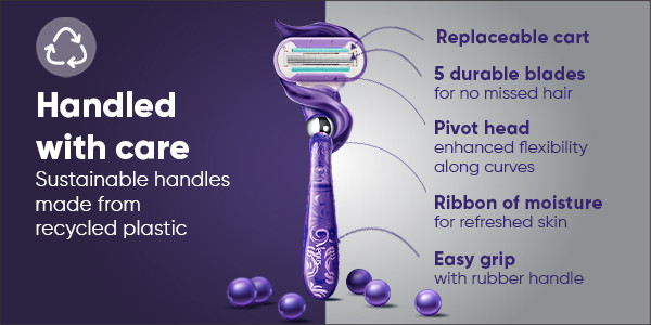 Buy Gillette Venus Venus Swirl Razor - Long Lasting Smoothness, 5 ...