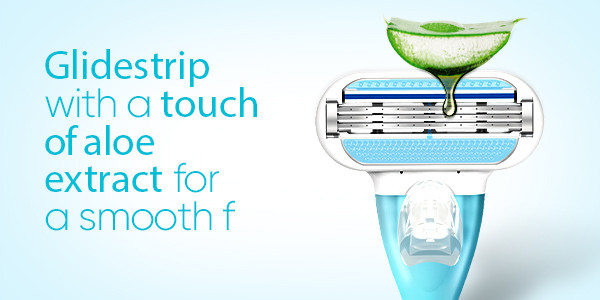 Buy Gillette Venus Smooth Razor Blades - With Aloe Vera Extracts, For ...