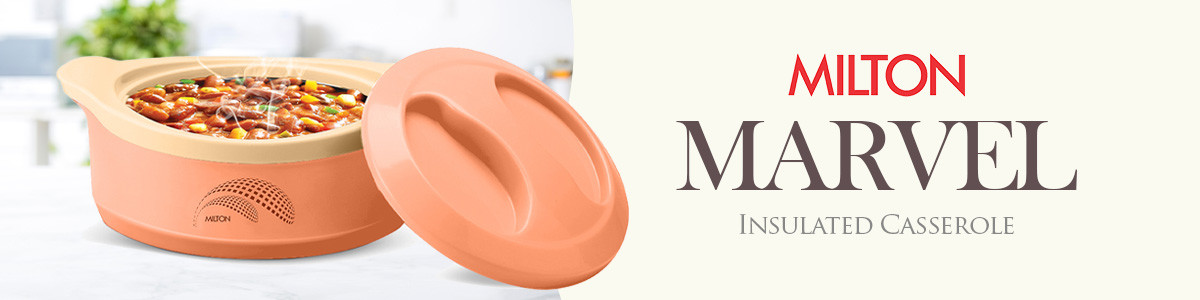 Buy Milton New Marvel Jr Inner Steel Casserole Gift Set For Roti/Chapati - Pink Online at Best ...