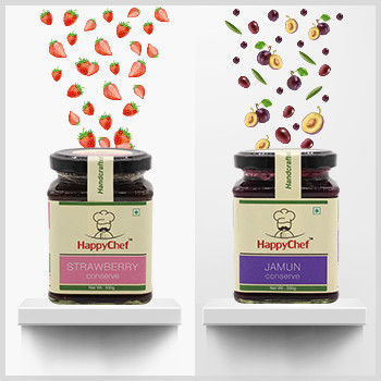 Buy Happy Chef Conserve Strawberry 330 Gm Online At Best Price of Rs ...
