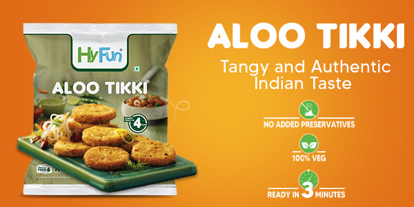 Buy HyFun Aloo Tikki - Frozen, Ready To Fry Online at Best Price of Rs ...