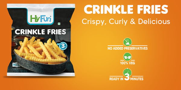 Buy HyFun Crinkle Cut - Frozen, Ready To Fry Online at Best Price of Rs ...