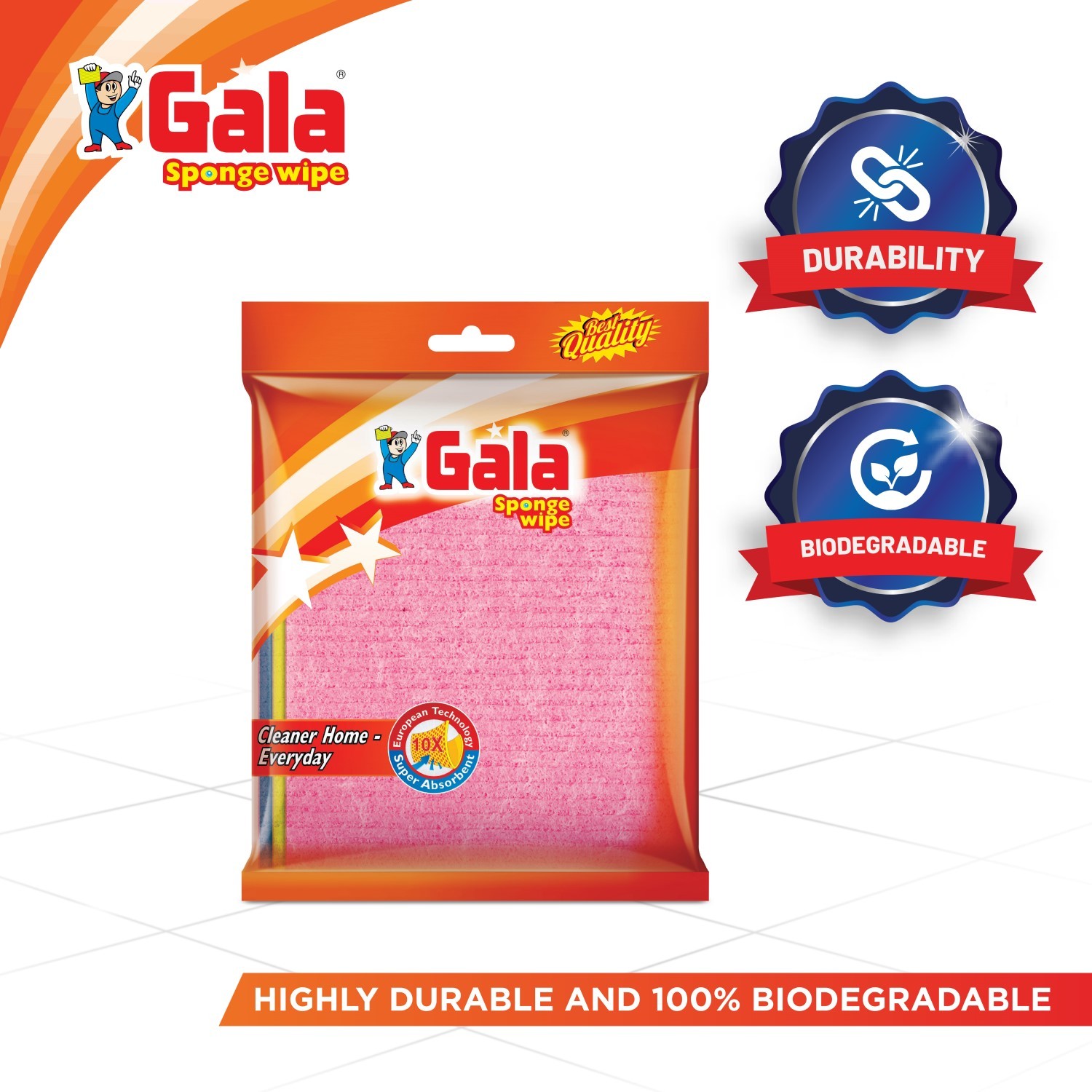 Buy Gala Scrubber - Sponge Wipes 5 pcs (18 cm X 15 cm) Online at Best ...