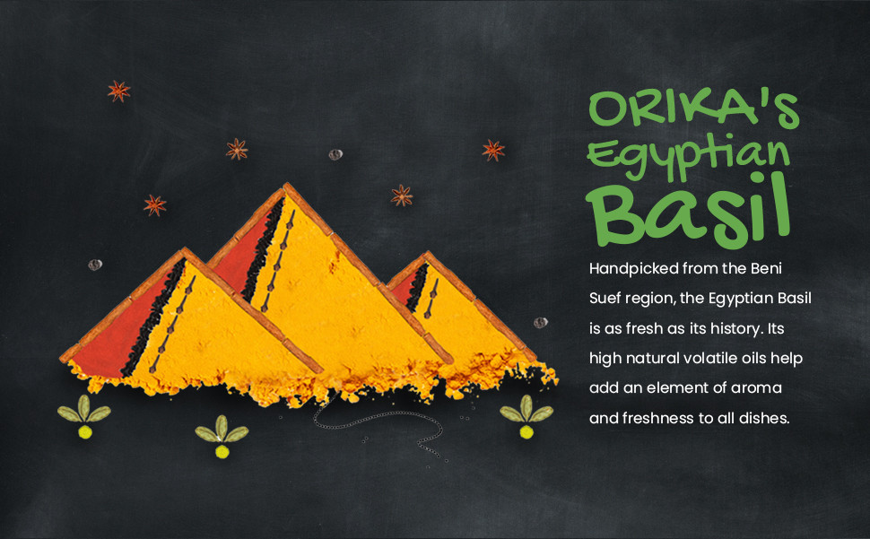 Buy Orika Egyptian Basil - Handpicked Dried Herb - Used For Seasoning ...