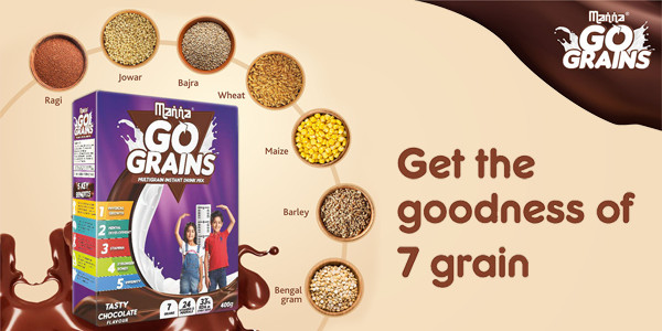 Buy Manna Go Grains Multigrain Instant Drink Mix - For Growth ...