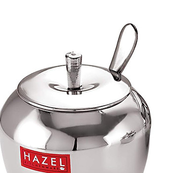 Buy Hazel Stainless Steel Ghee Pot - Apple Shaped, Kitchen Storage Ghee ...