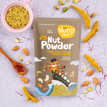 Buy Slurrp Farm Ragi, Almond & Banana Cereal - No Sugar, No Salt, No ...