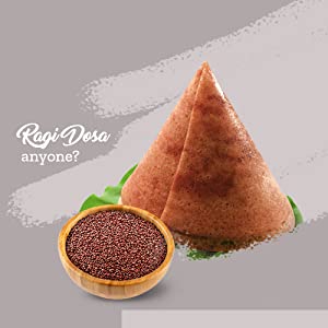 Buy Jiwa Organic Ragi/Finger Millet Flour - 100% Natural & Gluten Free ...