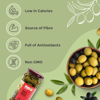 Buy Neo Foods Olives Green Pitted 360 Gm Online At Best Price of Rs 212 ...