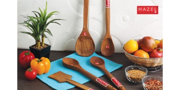 Buy Hazel Sagwan Wooden Taveta/Turner/Spatula - Non Stick Cookware ...