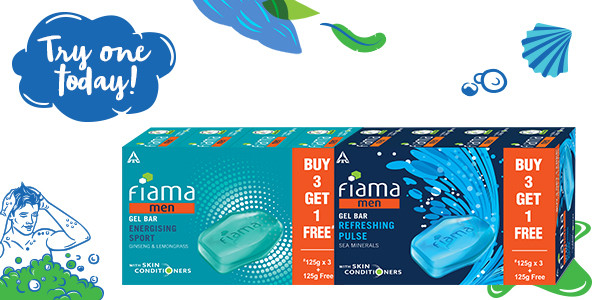 Buy Fiama Gel Bathing Bar Energizing Sport For Men 125 Gm Online at the ...