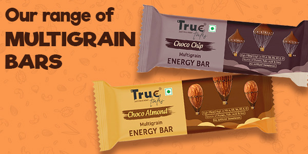 Buy True Tales Multigrain Energy Bar - Choco Almond, Source Of Iron ...