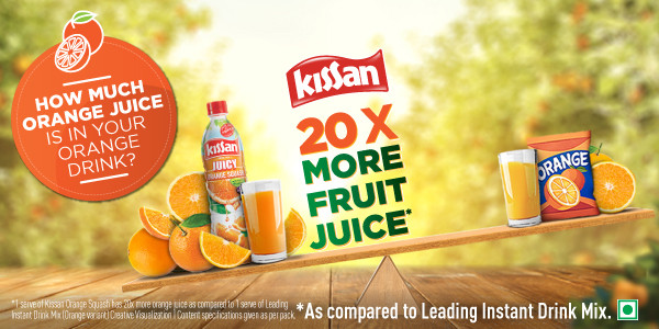 Buy Kissan Squash Orange 750 Ml Bottle Online At Best Price of Rs 175 ...