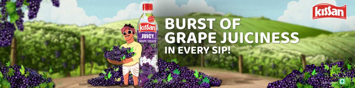 Buy Kissan Squash - Grape 750 ml Bottle Online at Best Price. of Rs 140 ...