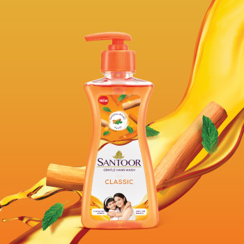 Buy Santoor Gentle Handwash - Classic, with natural goodness of ...