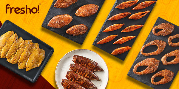 Buy fresho! Peri Peri Basa Fish Steak, Marinated Online at Best Price ...