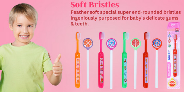 Buy MAXI ABC Baby Toothbrush and Tongue Cleaner-Oral Hygiene Kit Online ...