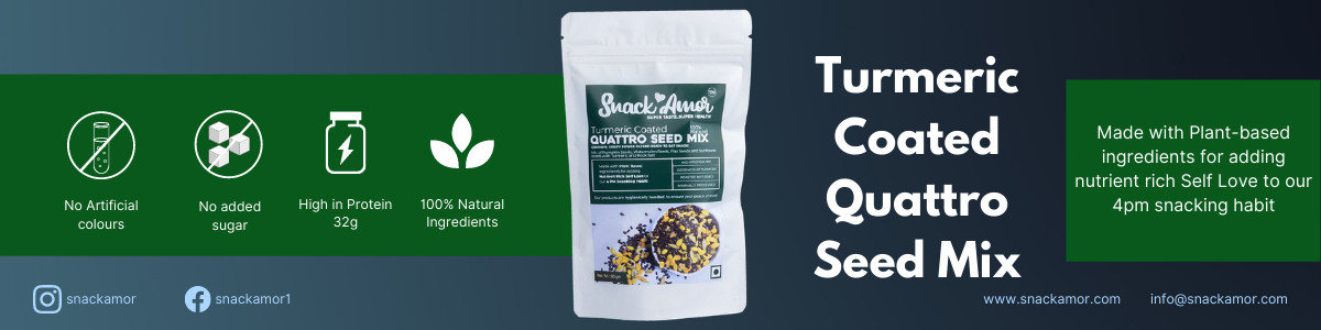 Buy SnackAmor Quattro Seed Mix - Turmeric Coated Online at Best Price ...