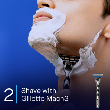 Buy Gillette Mach 3 Gift Pack for Men Shaving Kit Razor, Foam ...