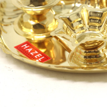 Buy Hazel Brass Shank Karma Pooja Thali Online at Best Price of Rs 319 ...