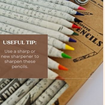 Buy Goli Soda Newspaper Colour Pencils - Upcycled, Zero Waste, Non ...