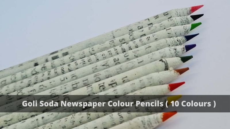 Buy Goli Soda Newspaper Colour Pencils - Upcycled, Zero Waste, Non ...