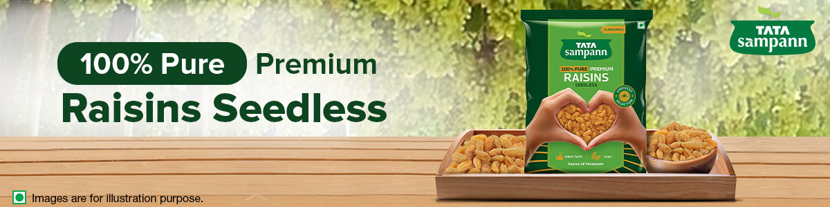 Buy Tata Sampann Premium Raisins Seedless Online at Best Price of Rs ...
