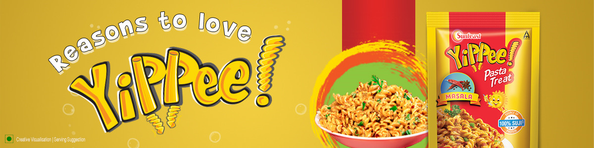 Buy Sunfeast Yippee Pasta Treat-masala 65 Gm Pouch Online at the Best ...