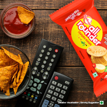 Buy Sunfeast All Rounder, Thin, Light & Crunchy Potato Biscuit With Chatpata Masala Flavour ...