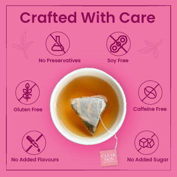 Buy Namaste Chai Clear Skin Herbal Tea - Hibiscus, Rose Petal & Tulsi ...