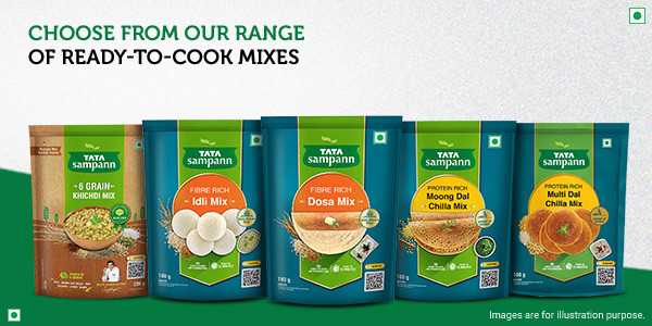 Buy Tata Sampann Protein Rich Moong Dal Chilla Mix, Ready To Cook Mix ...