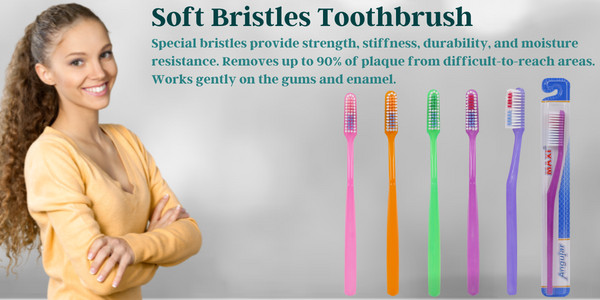 Buy MAXI Angular Toothbrush - Soft Bristles, For Oral Hygiene & Fresh Breath Online at Best ...