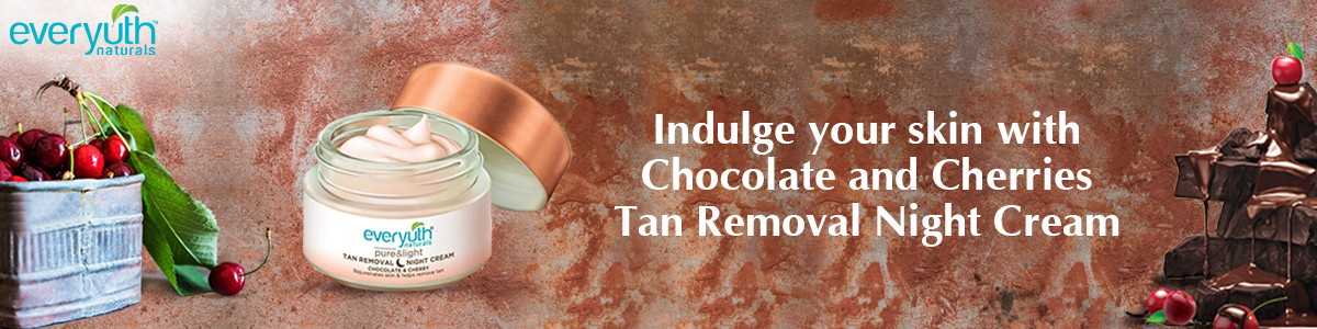 Buy Everyuth Naturals Pure & Light Tan Removal Choco Cherry Night Cream ...