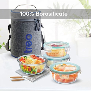 Buy Treo All Fresh Borosilicate Glass Tiffin/Lunch Box Online at Best ...
