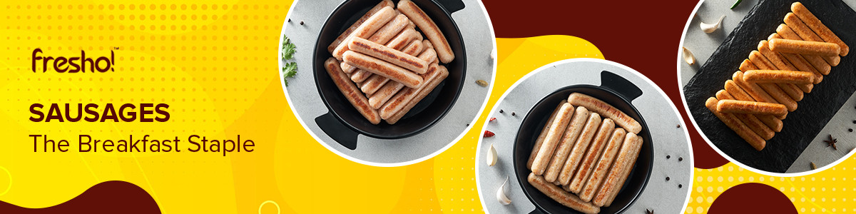 Buy fresho! Chicken Sausage, Masala Online at Best Price of Rs 269.1 ...