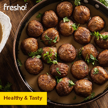 Buy fresho! Mutton Crispy Meatballs, Ready To Fry Online at Best Price ...