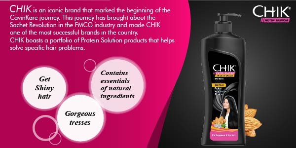 Buy Chik Protein Solutions Thick & Glossy Shampoo - With Badam ...