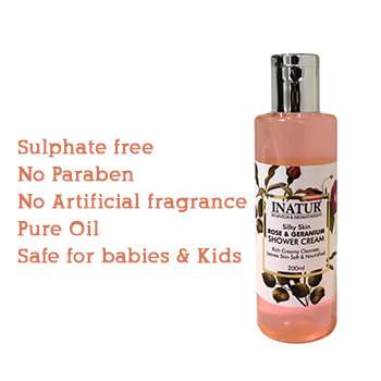Buy Inatur Silky Skin Rose & Geranium Shower Cream Online at Best Price ...