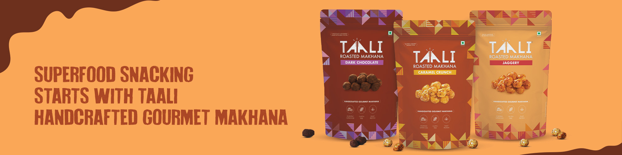 Buy Taali Roasted Makhana - Jaggery, Plant Protein, Gluten Free ...