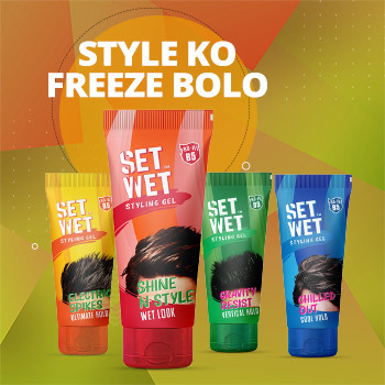 Buy Set Wet Style Hair Gel Wet Look 50 Ml Tube Online At Best Price of ...