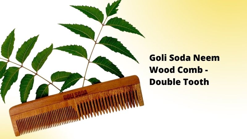 Buy Goli Soda Neem Wood Comb With Double Tooth - Boosts Blood ...