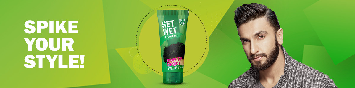 Set Wet Styling Hair Gel for Men - Party Shine, 50 gm Tube of Rs 95 ...
