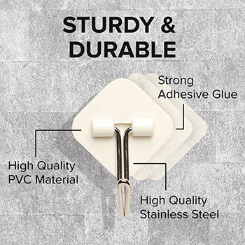 Buy bb home Plastic & Steel Hook - Self Adhesive/Stickable Online at ...