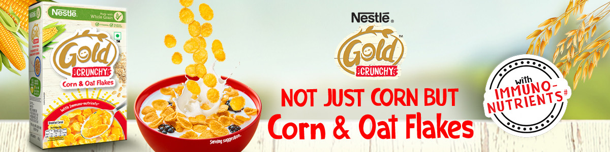 Buy Nestle Gold Crunchy Oats & Cornflakes With Immuno-Nutrients ...