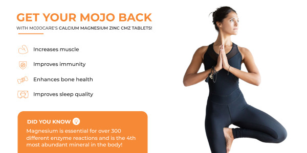 Buy Mojocare CMZ Plus Tablets - Calcium, Magnesium, Zinc & Hadjod ...